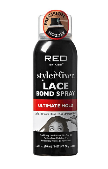 RED BY KISS STYLER FIXER LACE BOND SPRAY ULTIMATE HOLD 2.7FL. OZ ...